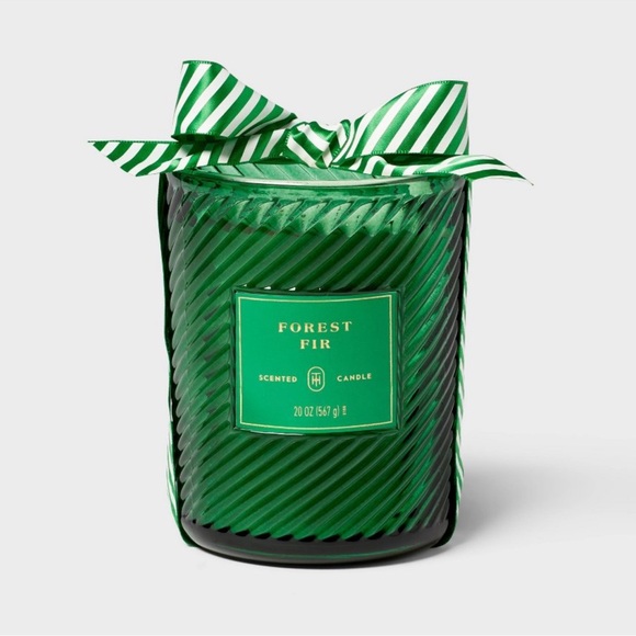 Threshold | Accents | New Threshold Swirled Glass Forest Fir Jar Candle ...
